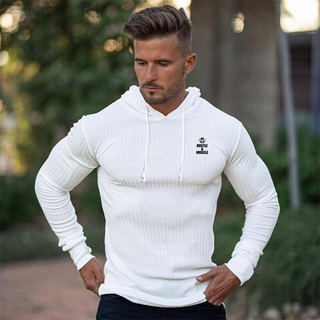 Hustle and Muscle Sweater - Gym Sweater for Men