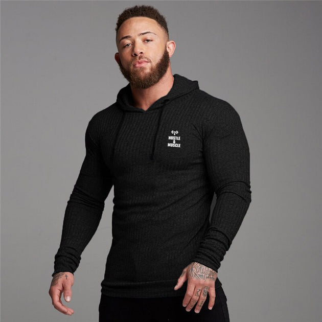 Hustle and Muscle Sweater - Gym Sweater for Men
