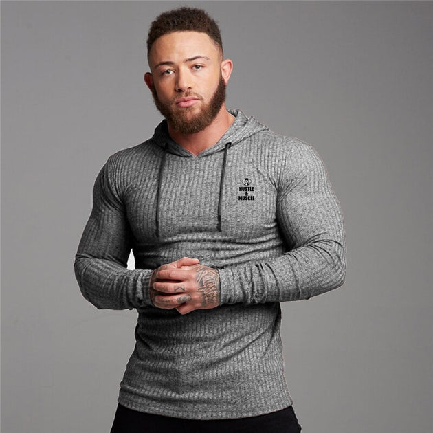 Hustle and Muscle Sweater - Gym Sweater for Men